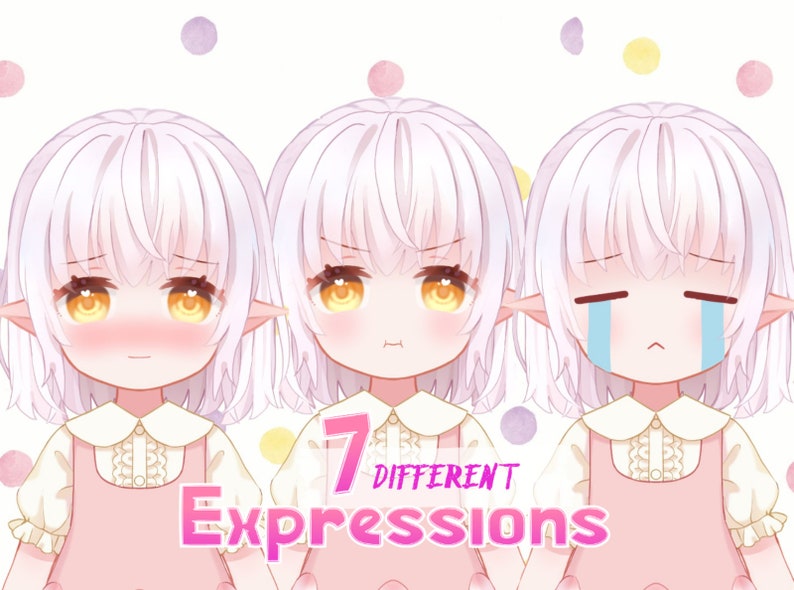 Premade FULL BODY Rigged Girl Live2d Vtuber Chibi Model - Etsy