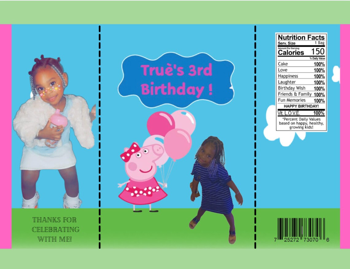 DIY Custom Chip Bag Template Canva - Etsy