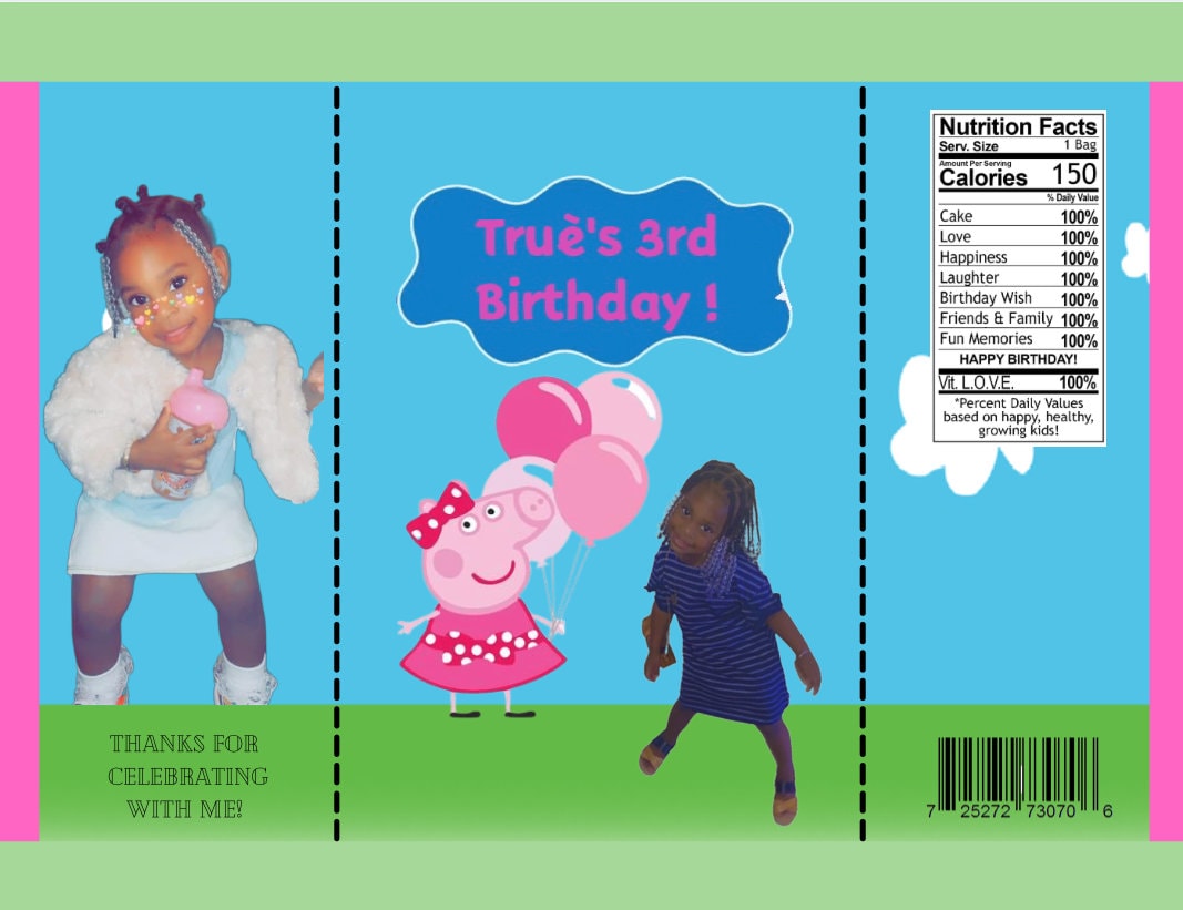 DIY Custom Chip Bag Template Canva - Etsy