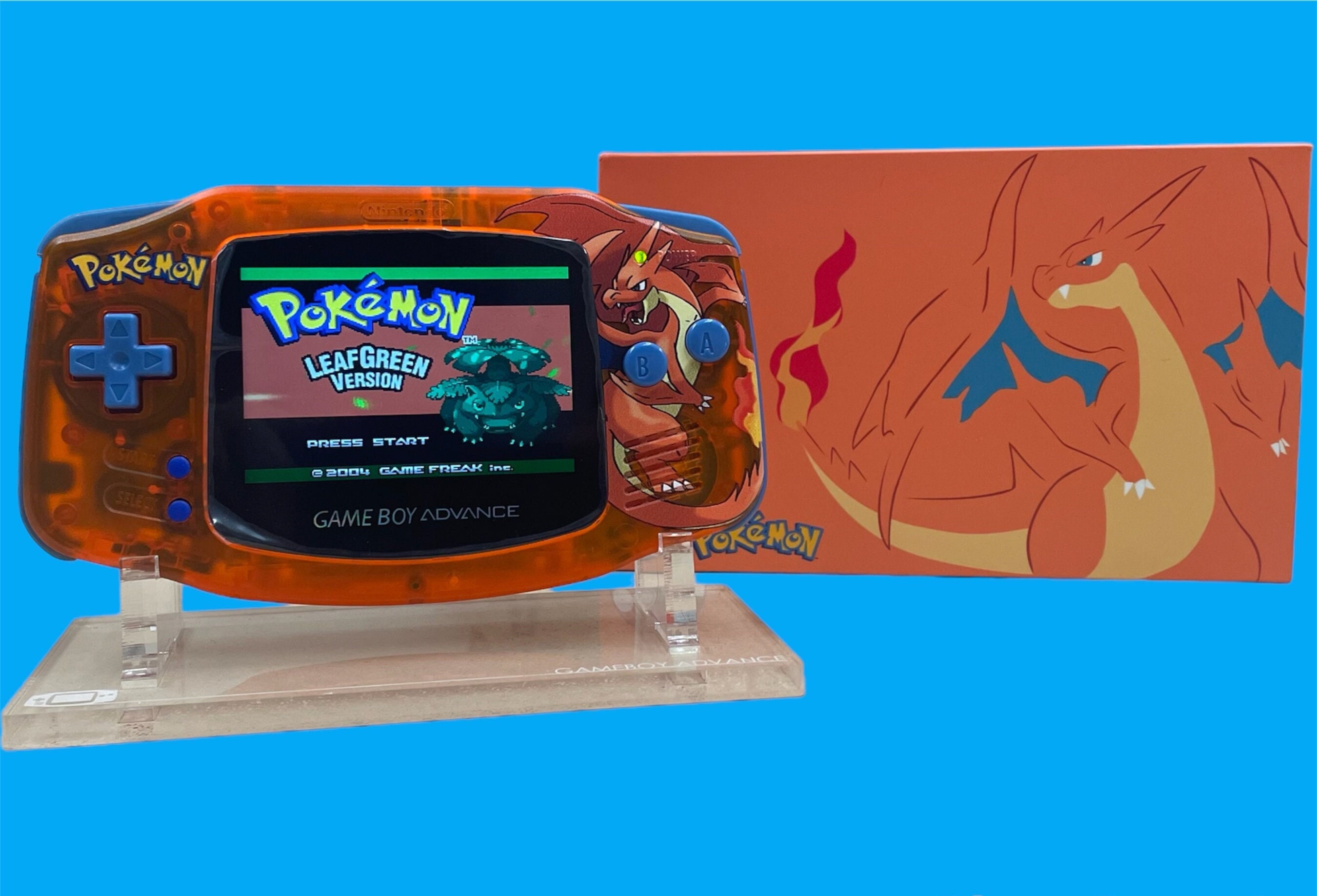 Custom Pokemon Gameboy Advance Console Backlit Screen Retro Handheld ...