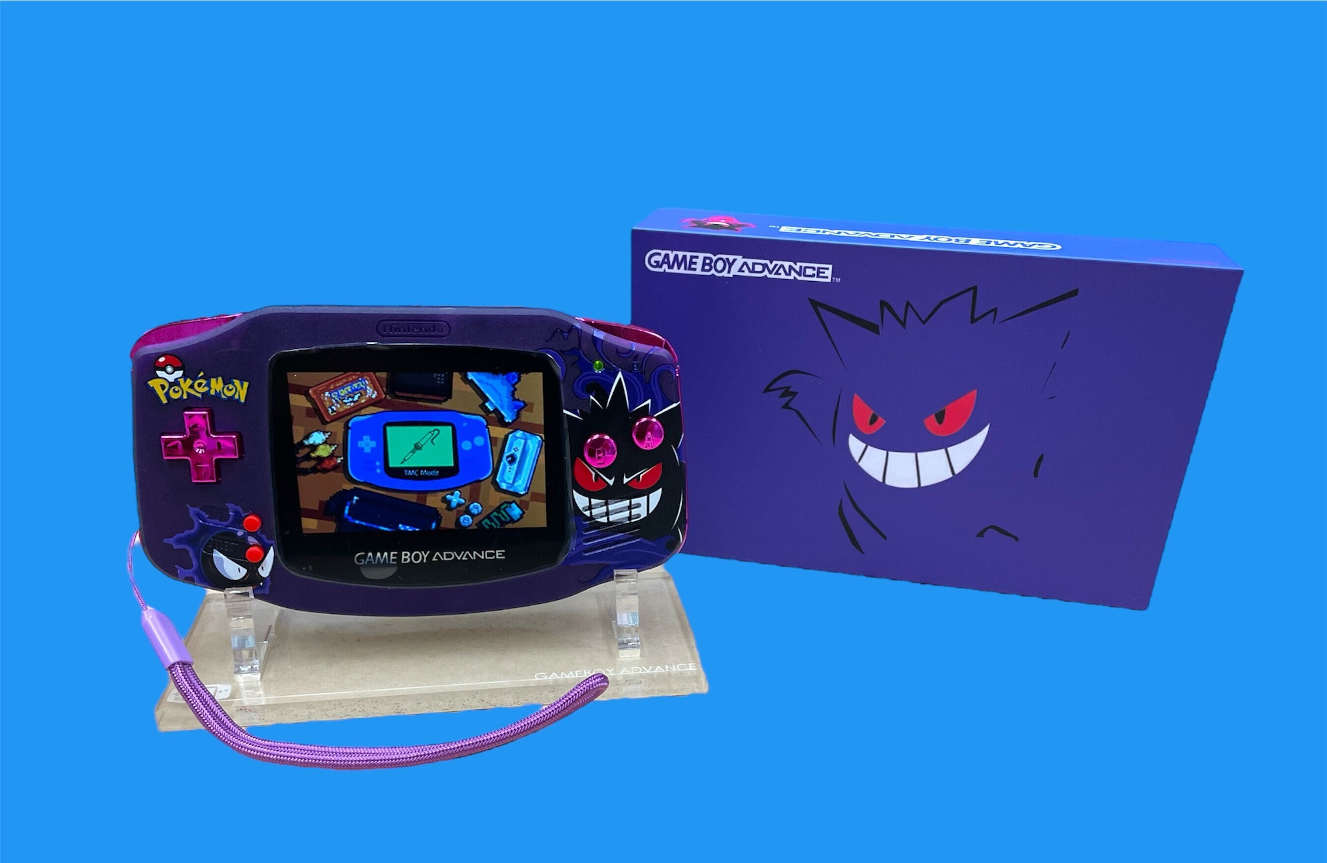 Custom Pokemon Gameboy Advance Console Backlit Screen Retro Handheld ...