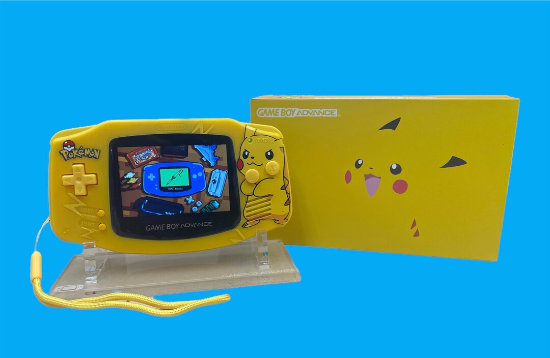 Custom Pokemon Gameboy Advance Console Backlit Screen Retro Handheld ...