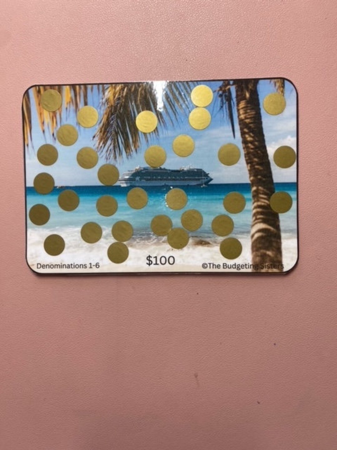 100 Dollar Laminated Scratch off Card Cruise Themed - Etsy