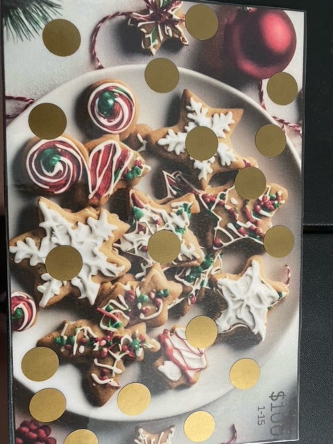 Christmas Cookies 100 Dollar Scratch Off - Etsy