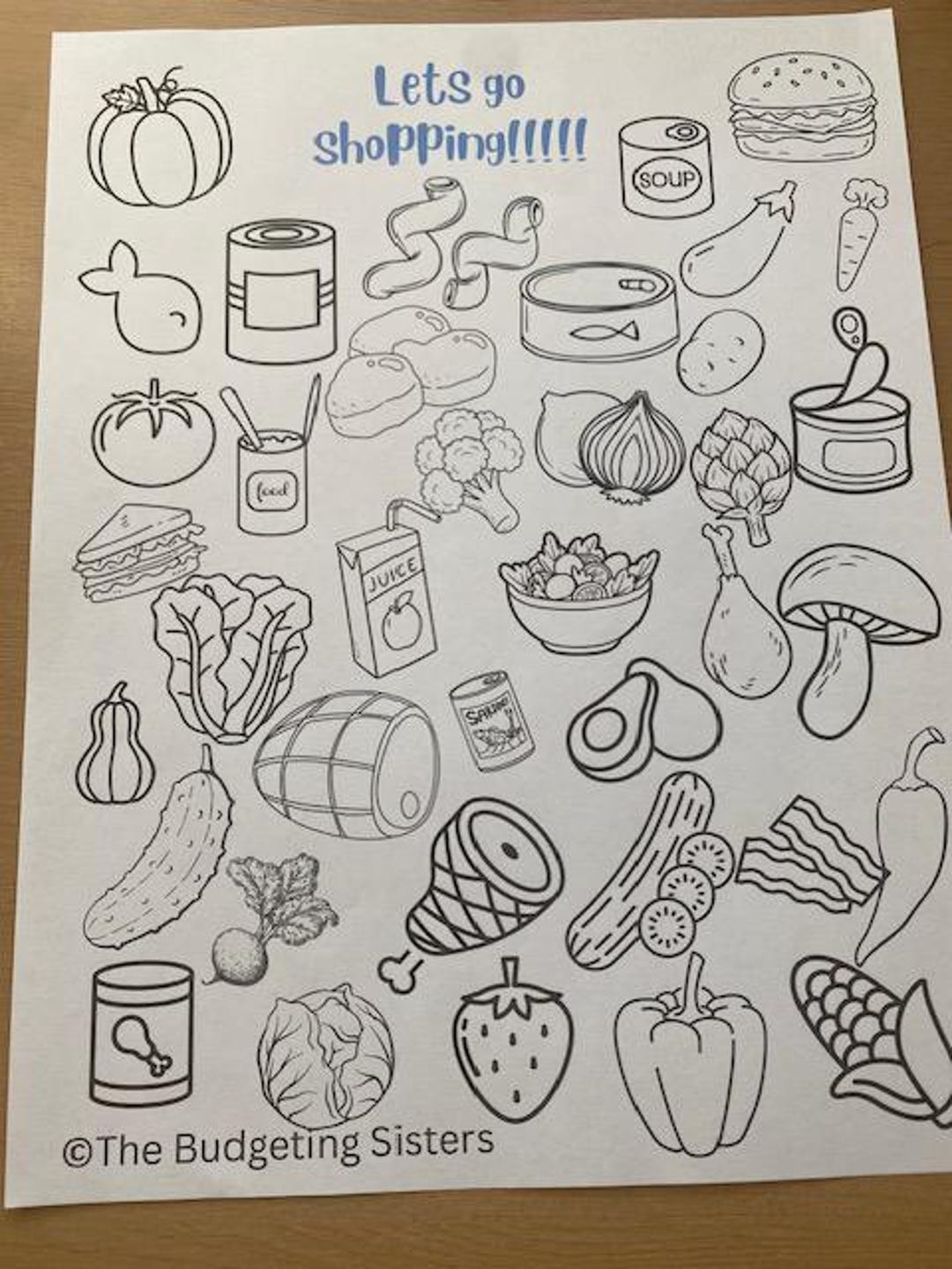 Lets Go Food Shopping - Etsy