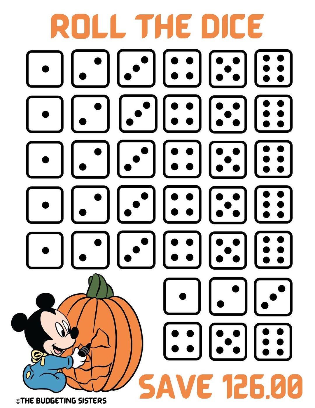 Halloween Roll a Dice Challenge - Etsy