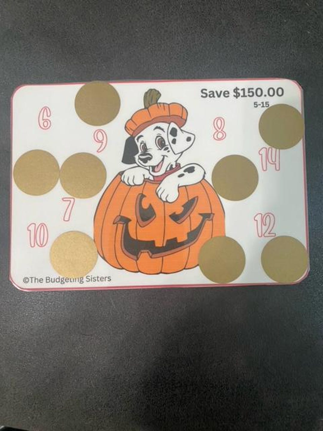 Dalmation in a Pumpkin Scratch off and Color Savings 150.00 - Etsy