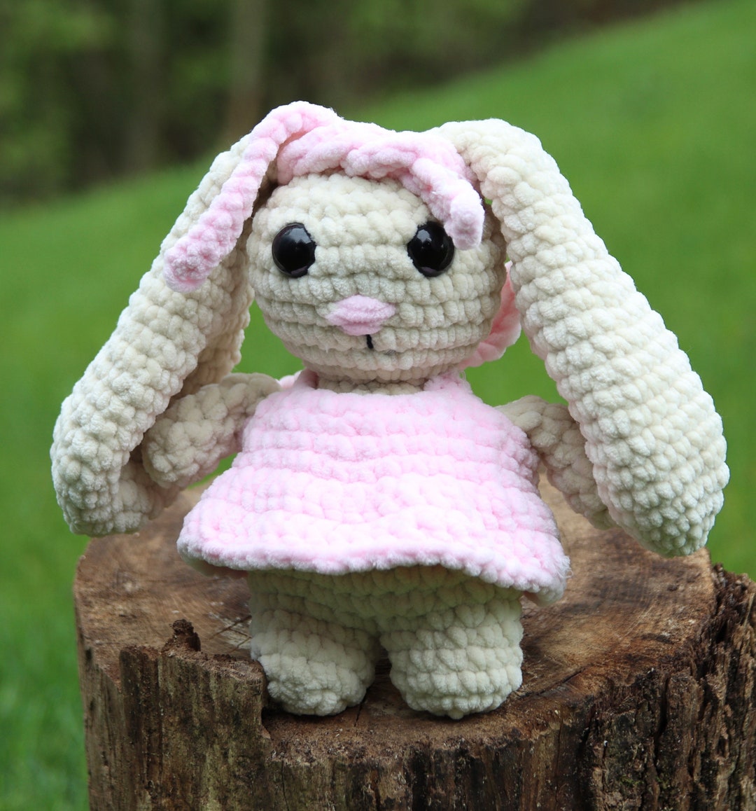 Tiffany the Bunny: Plush Fluffy Yarn Stuffed Animal - Etsy