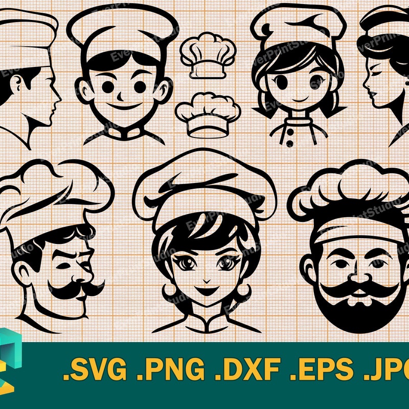 Chef Hat Svg - Etsy