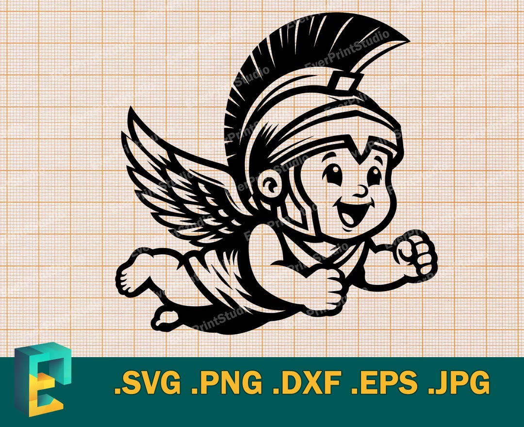 Guardian Angel SVG - Cricut, Silhouette | Vector Little Baby Angel ...