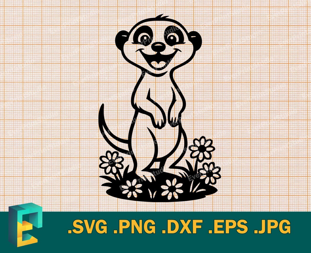 Meerkat SVG - Cricut, Silhouette | Vector Cute Mongoose Cut File ...