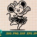 Cute Mouse With Cheese SVG - Cricut, Silhouette | Happy Mouse Girl Cut ...