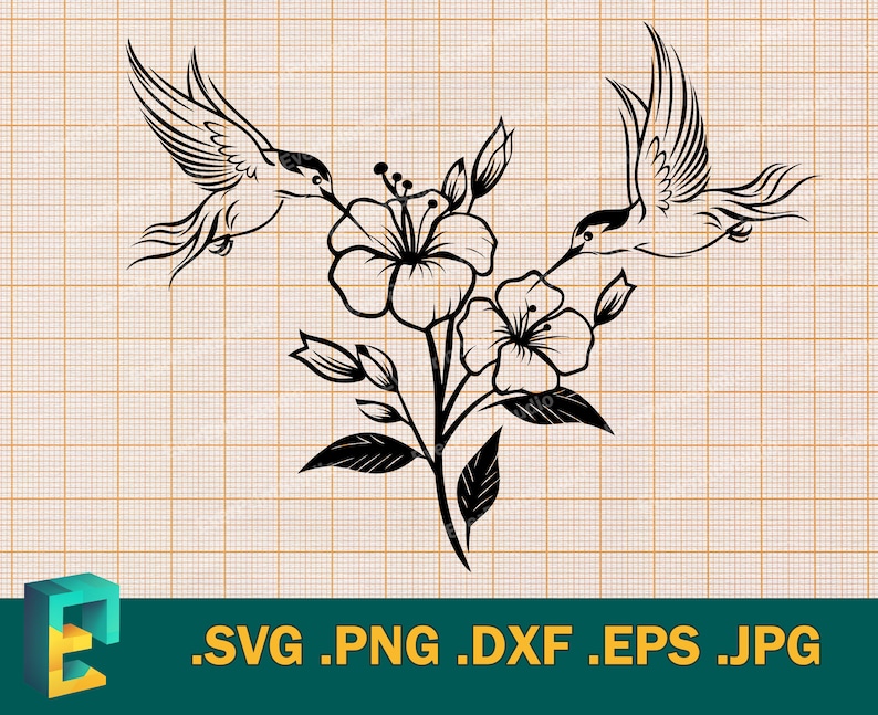 Hummingbird Svg Cricut Silhouette Vector Hummingbirds - Etsy