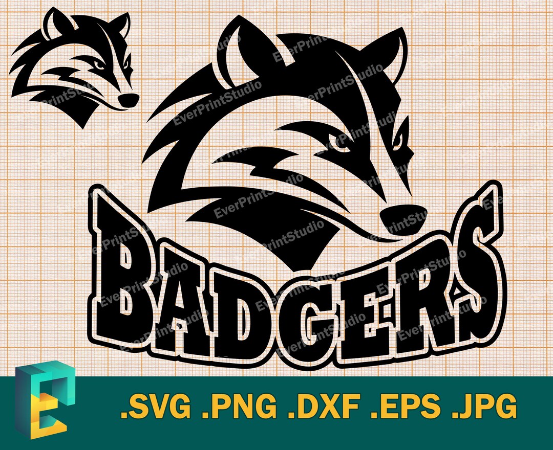 Badgers Team SVG - Cricut, Silhouette Cut File | Little Badgers Kids ...