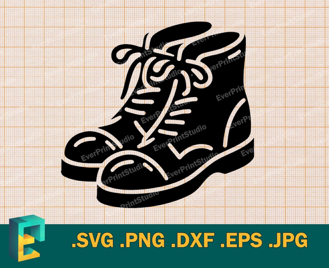 Boots SVG - Cricut, Silhouette | Vector Boots SVG Cut File | Printable ...