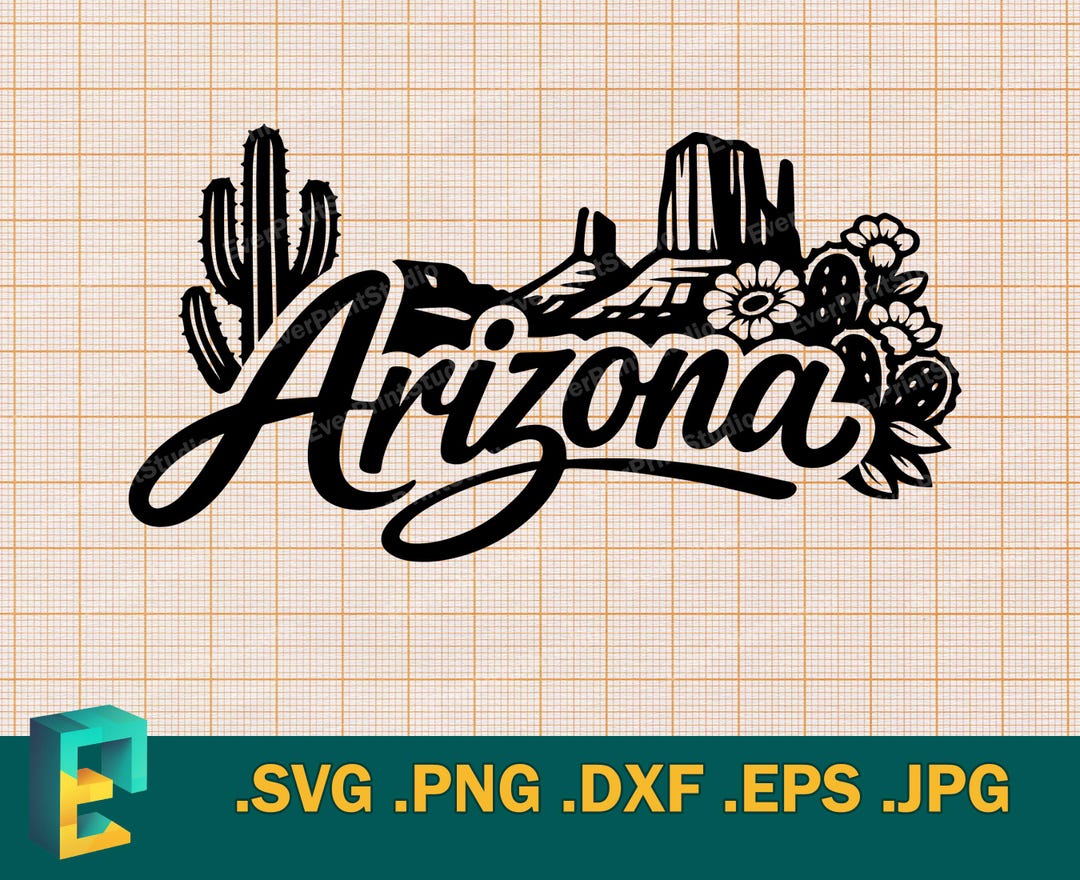 Arizona SVG - Cricut, Silhouette | Vector Arizona State USA Cut File ...