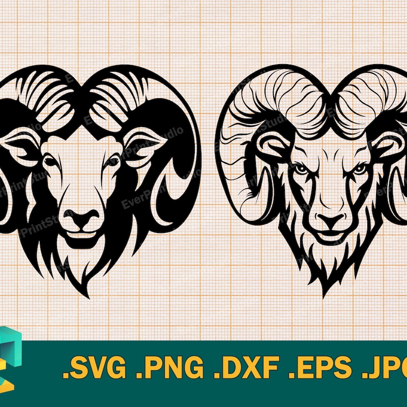 Ram Logo - Etsy