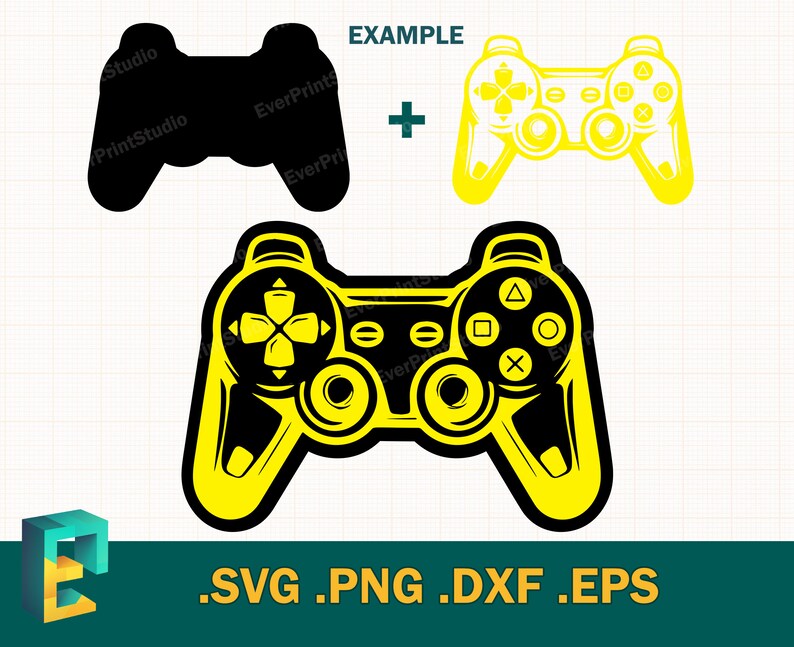 Game Controller SVG Layered Design for Cricut Video Game - Etsy