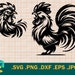 Rooster SVG - Cricut, Silhouette | Vector Rooster Bundle Cut File ...