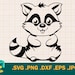 Raccoon SVG | Cute Raccoon Layered SVG - Cricut Cut Files, Silhouette ...