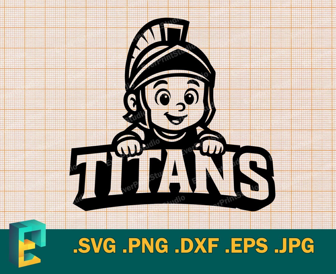 Titans SVG - Cricut, Silhouette | Little Titans Kids Sports Team Shirt ...