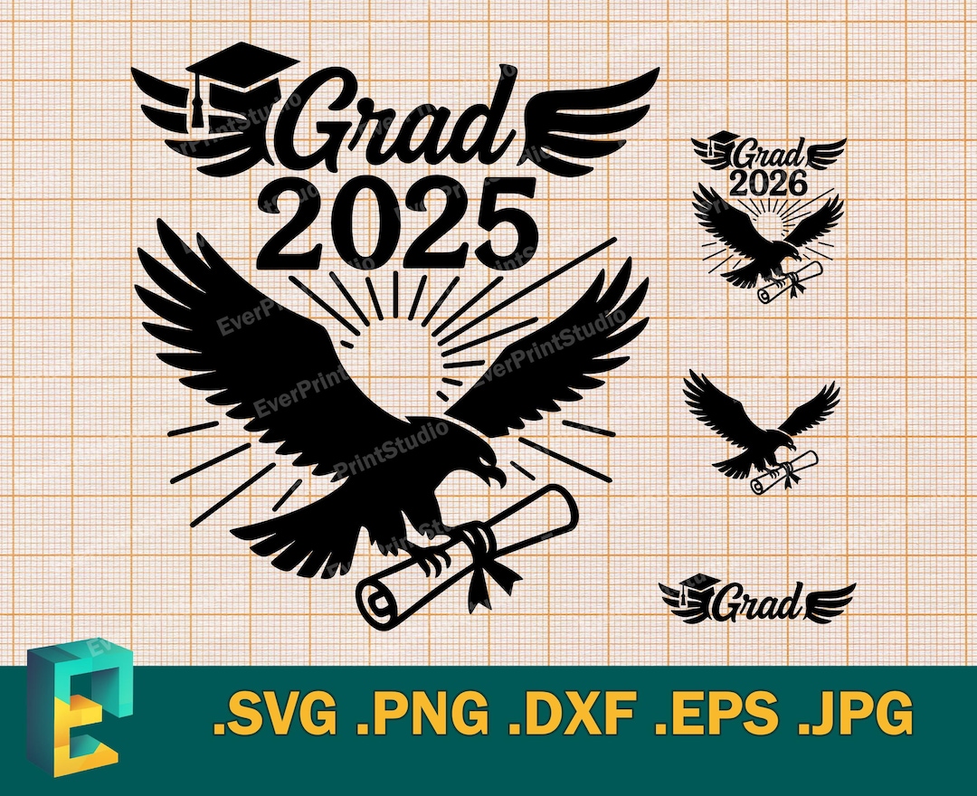 Grad SVG | Class Senior Graduation Cap SVG | Student Grad 2025, 2026 ...