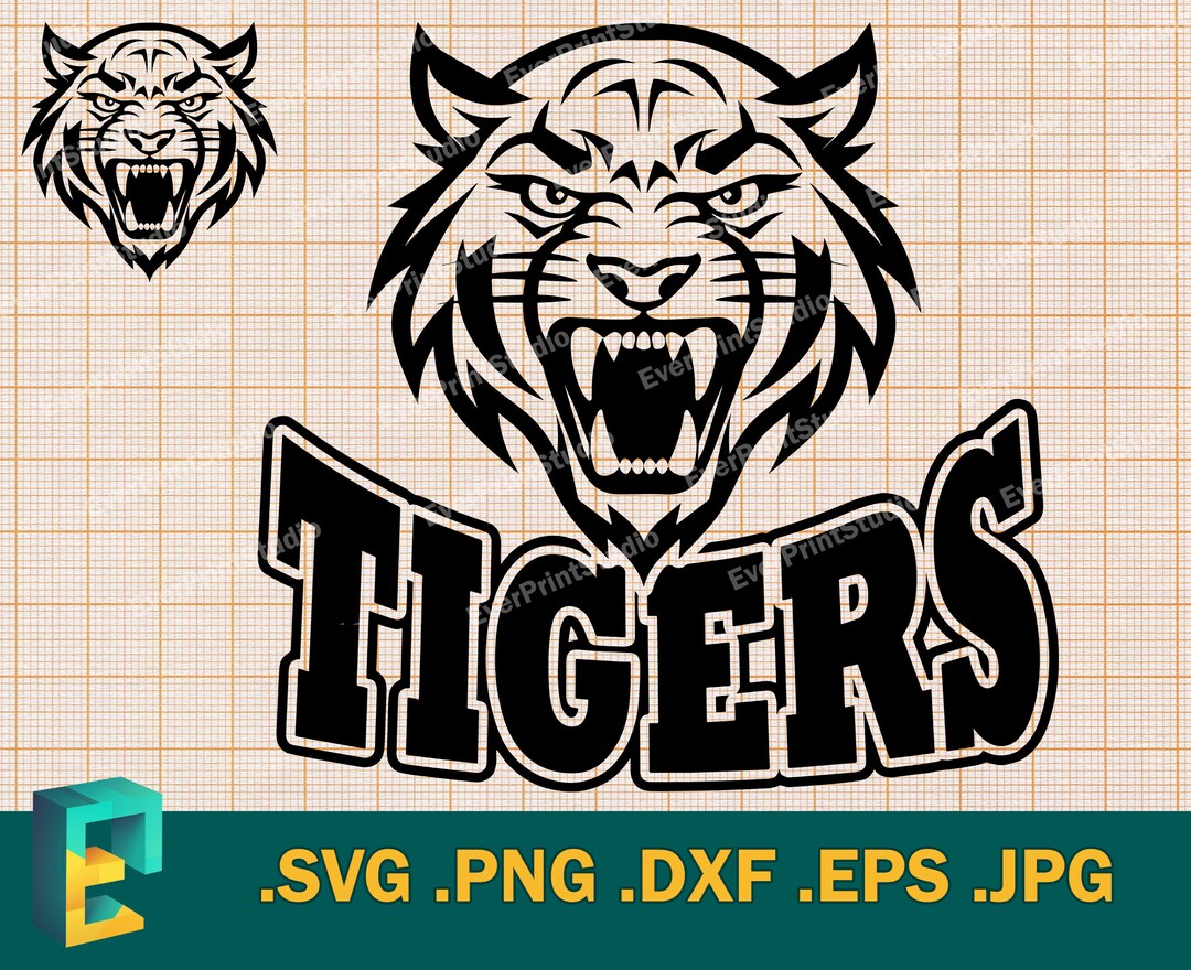 Tigers Team SVG - Cricut, Silhouette Cut File | Little Tigers Kids Team Shirt Spirit, Cute ...