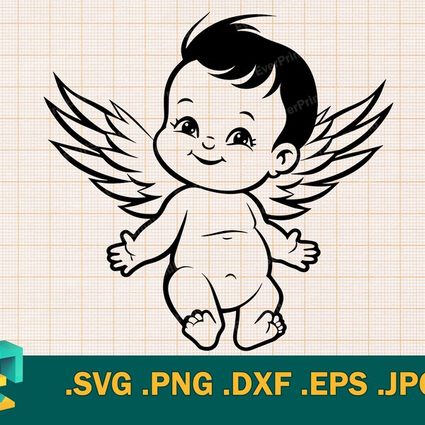 Angel Svg - Etsy