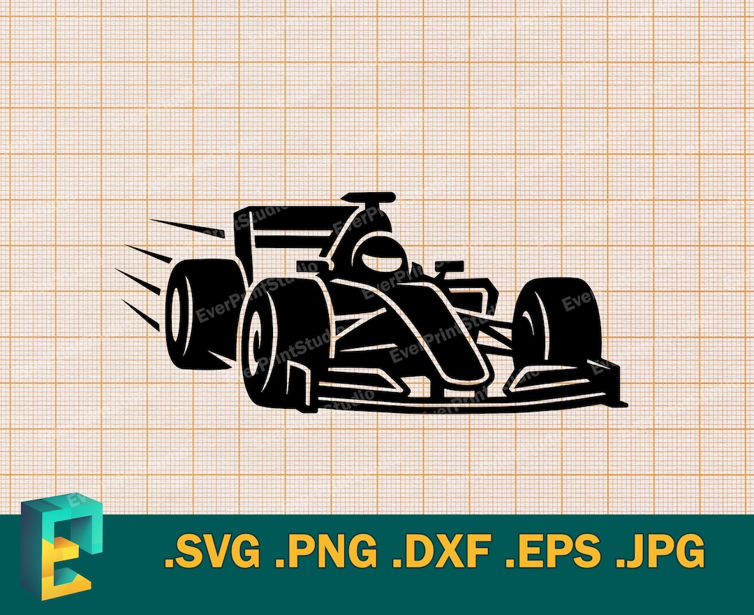 Formula 1 SVG - Cricut, Silhouette | Vector Formula-1 Cut File ...