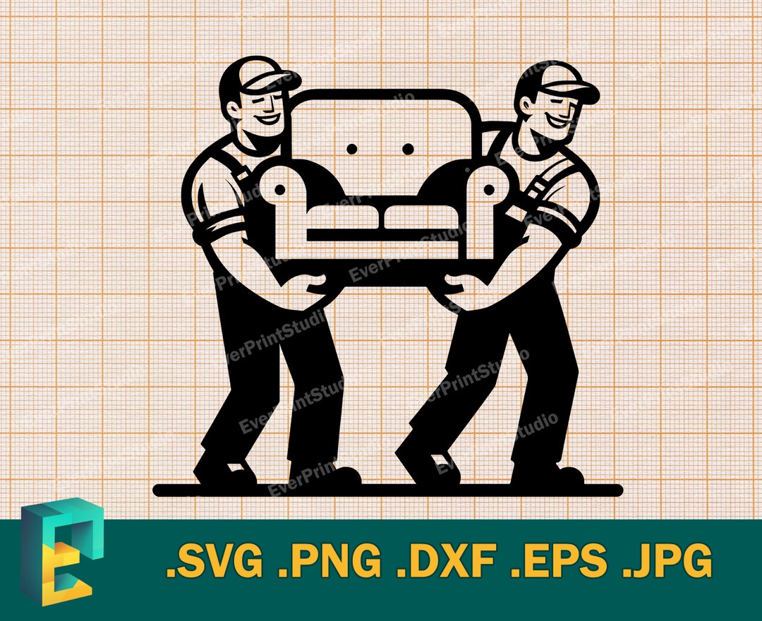 Two Movers SVG - Cricut, Silhouette | Home Movers Vector Cut File ...