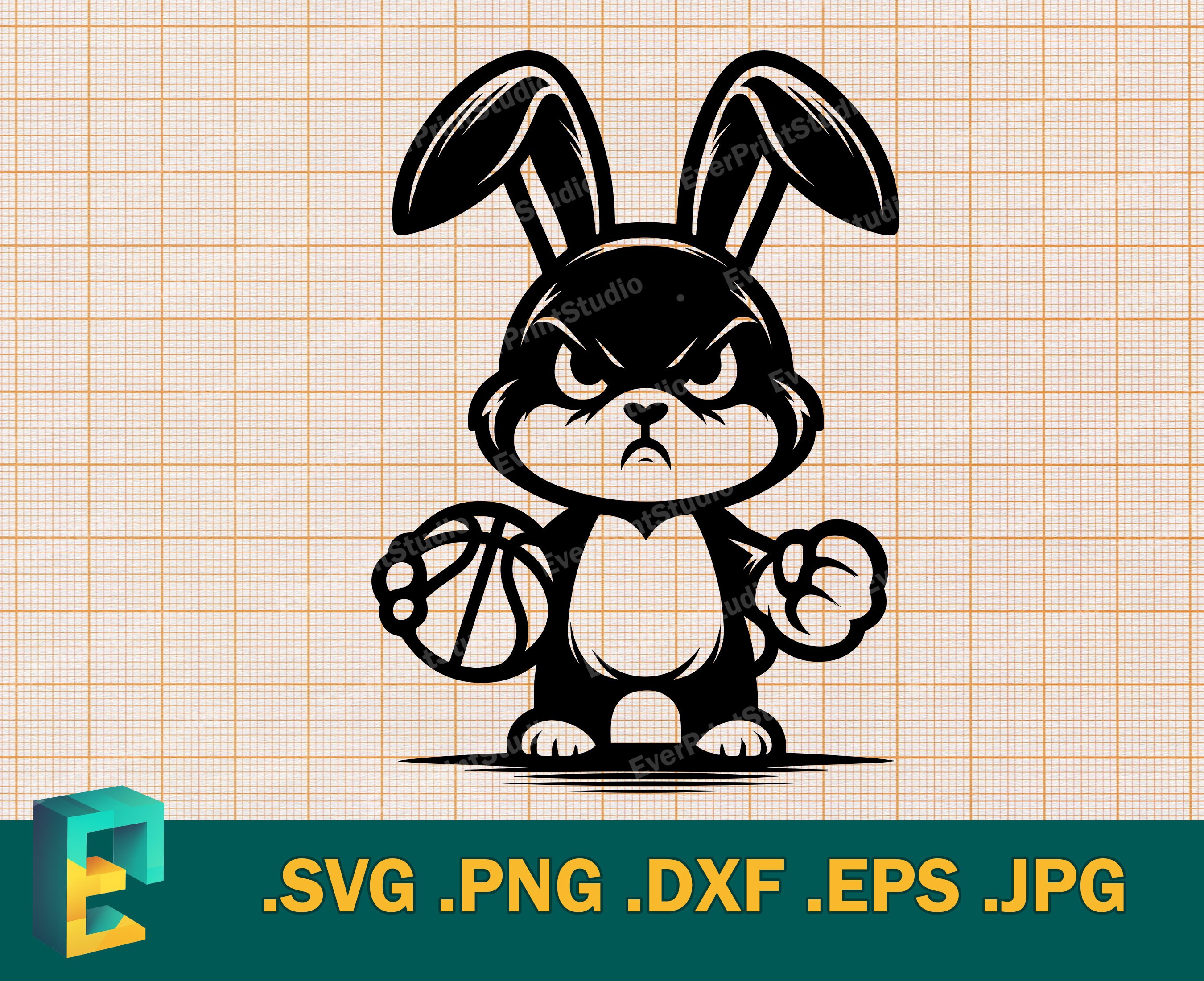 Bunny Mascot SVG - Cricut, Silhouette | Bunny Basketball Download Cut ...