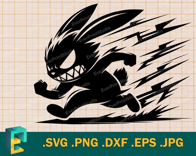 Rabbit Silhouette - Etsy