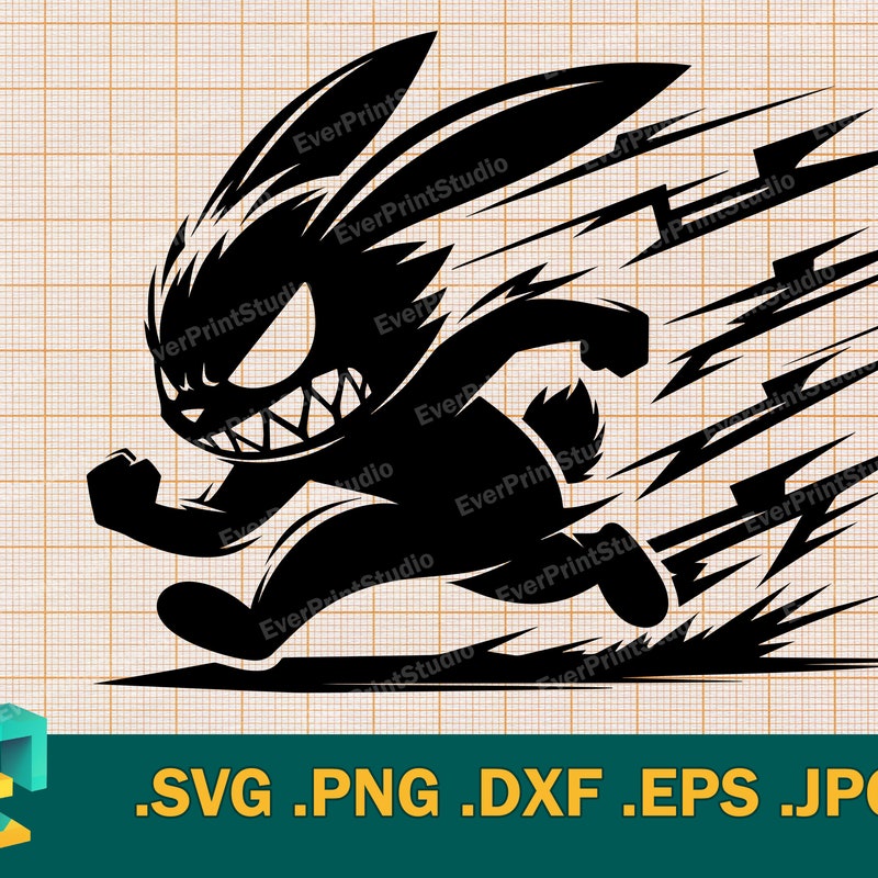 Running Rabbit - Etsy