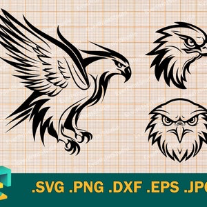 Falcon SVG - Cricut, Silhouette | Vector Artistic Design Falcon Bundle ...