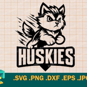 Little Huskies Team SVG - Cricut, Silhouette Cut File | Cute Puppies ...