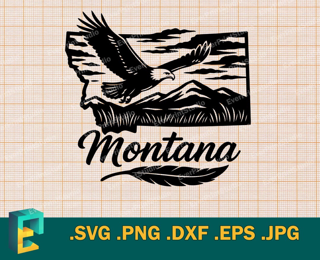 Montana SVG - Cricut, Silhouette | Vector Montana State Cut File SVG ...