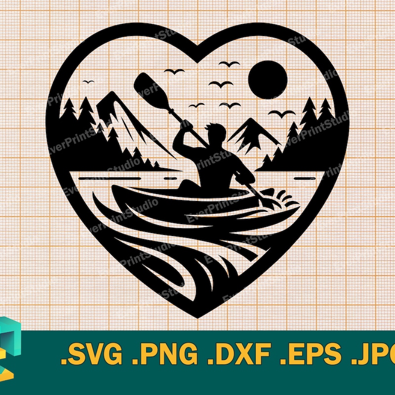 Canoe Svg - Etsy