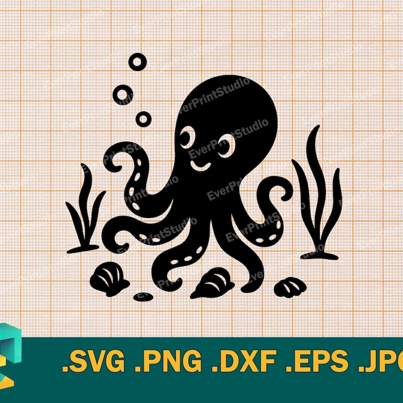 Octopus Template - Etsy