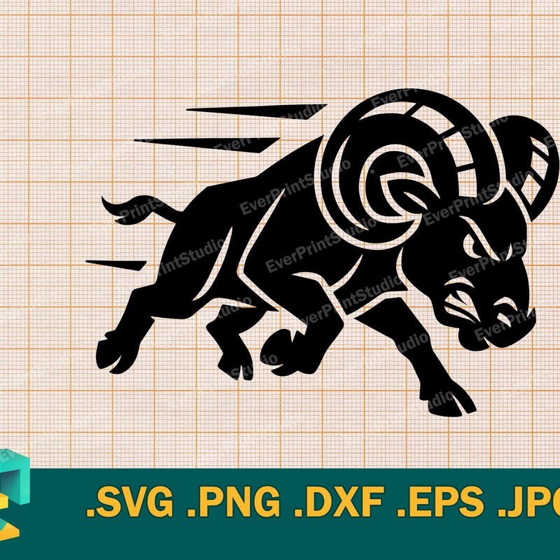 Rams Svg - Etsy