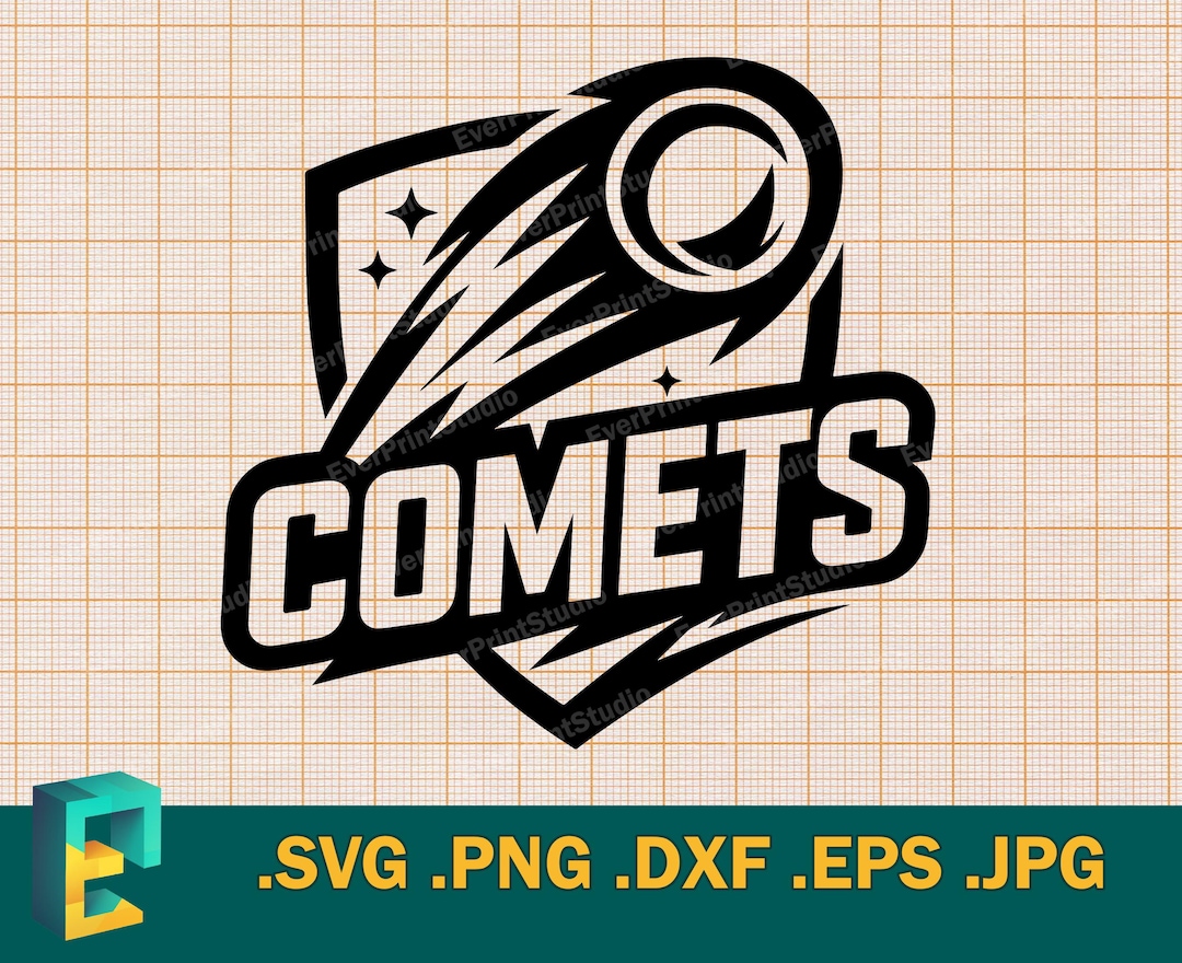 Comets Team SVG - Cricut, Silhouette | Comets Kids Sports Team Logo Svg ...