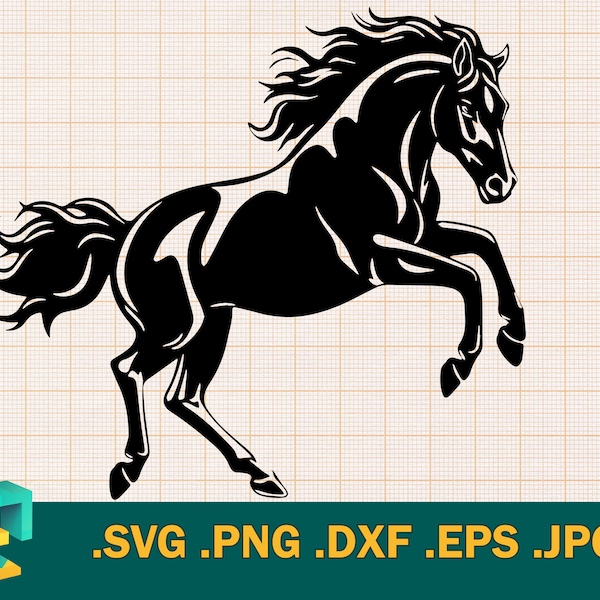 Mustang Horse Svg - Etsy