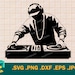 DJ Disc Jockey SVG - Cricut, Silhouette | Vector Music Dj SVG, Club ...