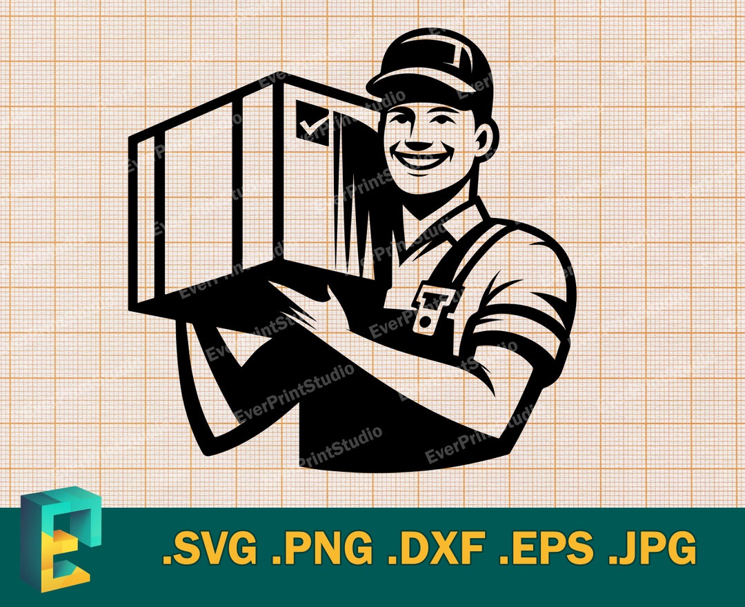 Mover SVG Cricut, Silhouette Mover Guy Vector Svg Cut File Download ...