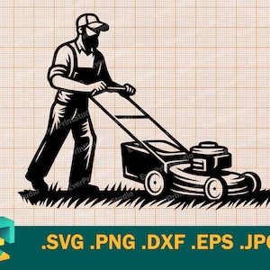 Grass Cutting SVG - Cricut, Silhouette | Vector Lawn Mowing Cut File ...