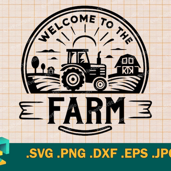 Farm Svg - Etsy