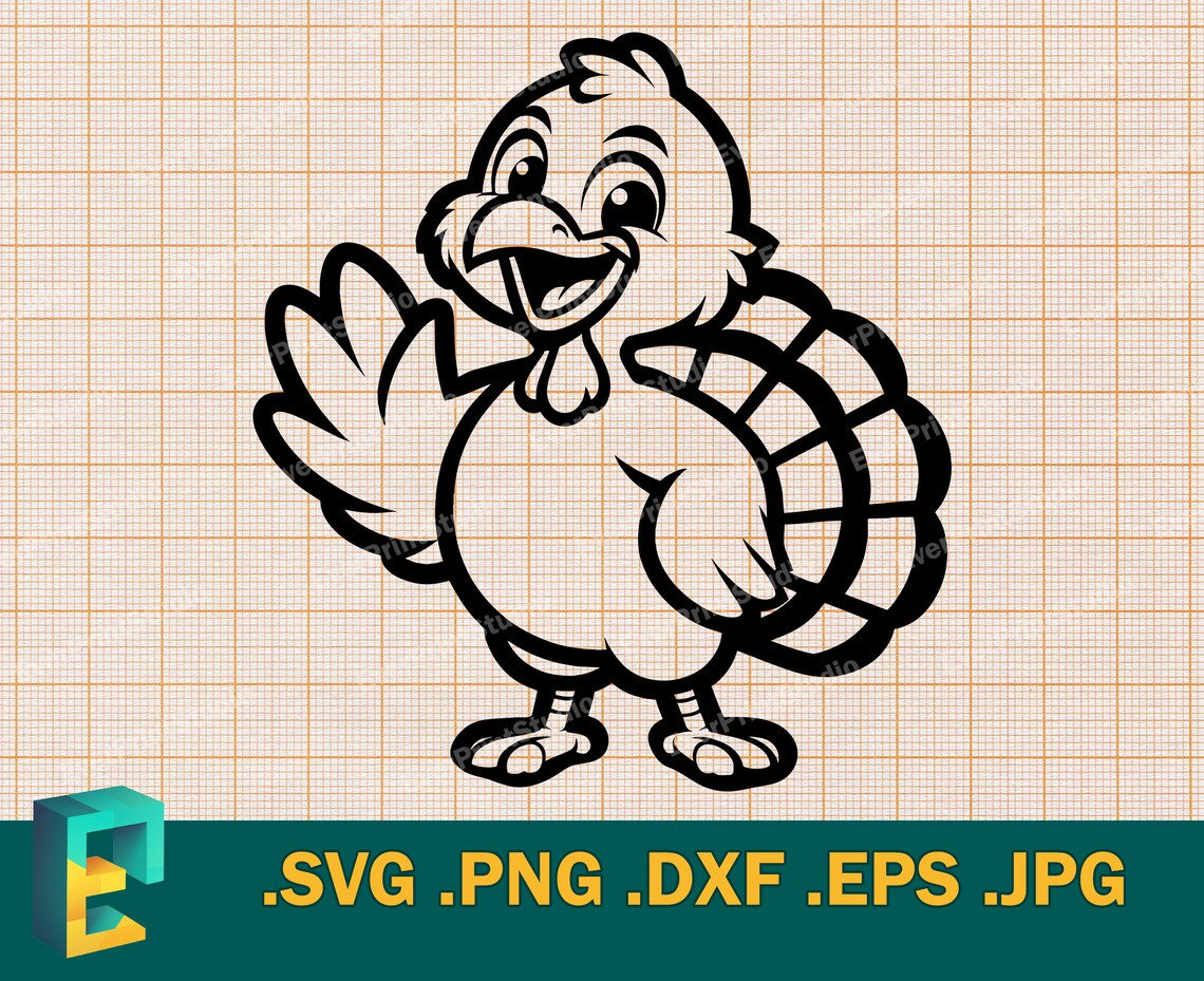 Turkey SVG - Cricut, Silhouette | Vector Turkey SVG Cut File | Download ...