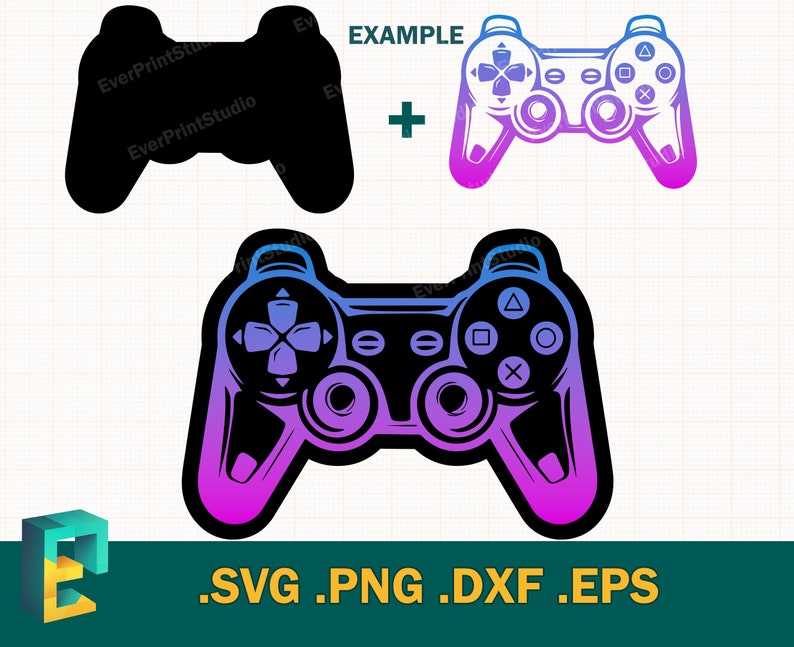 Game Controller SVG Layered Design for Cricut Video Game - Etsy