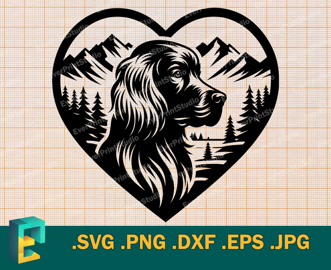 Irish Setter SVG Cut File for Cricut, Silhouette Vector Irish Setter ...