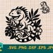 Iguana SVG - Cricut, Silhouette | Vector Iguana Reptile Cut File ...