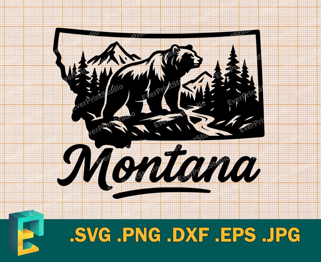 Montana SVG - Cricut, Silhouette | Vector Montana State Cut File SVG ...